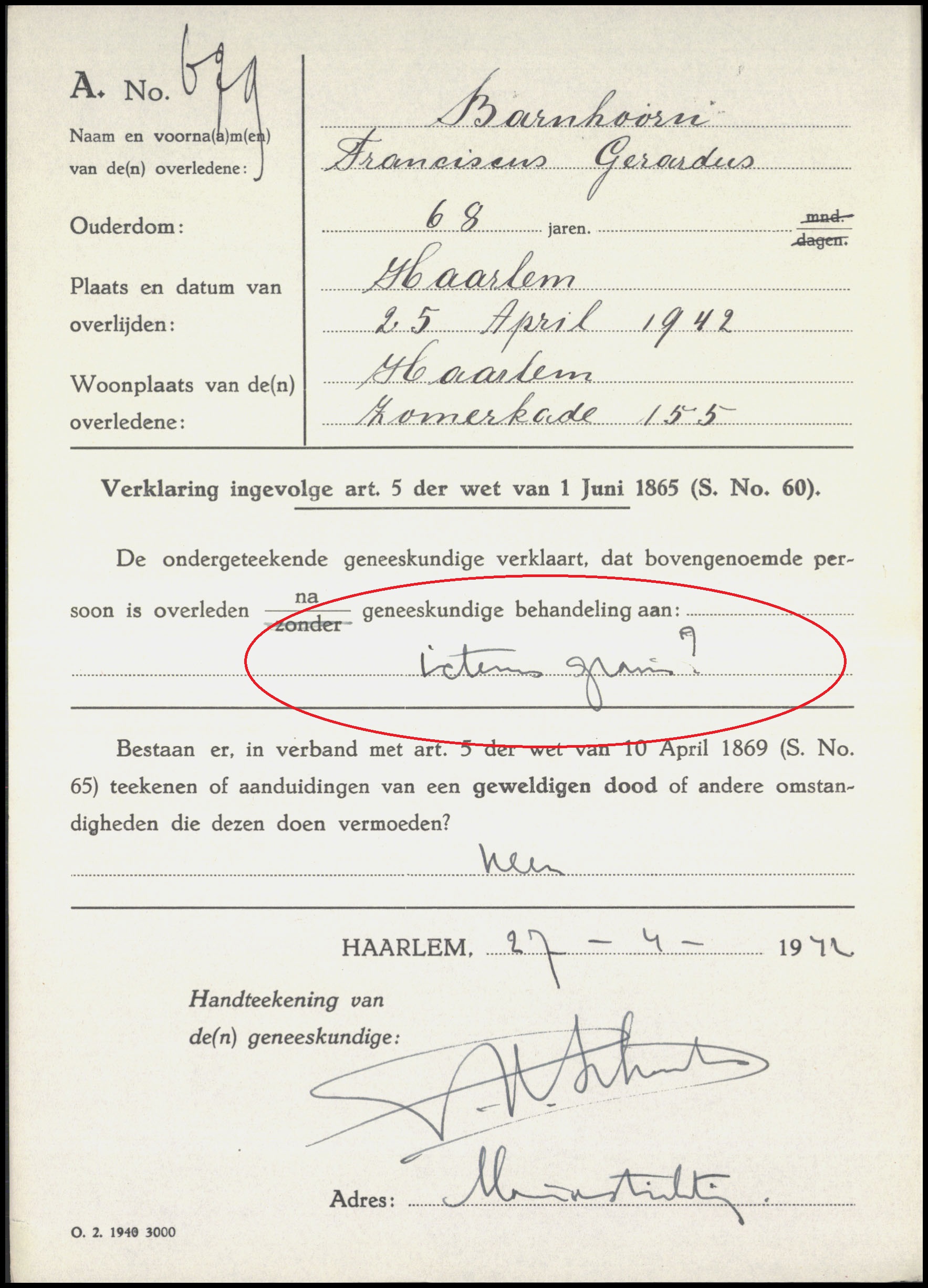 Need assistance transcribing causes of death | Wat staat daer?